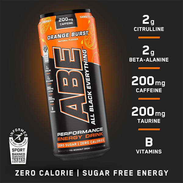 ABE Energy Performance Can 330ml | Sugar-Free Energy Drink Thailand